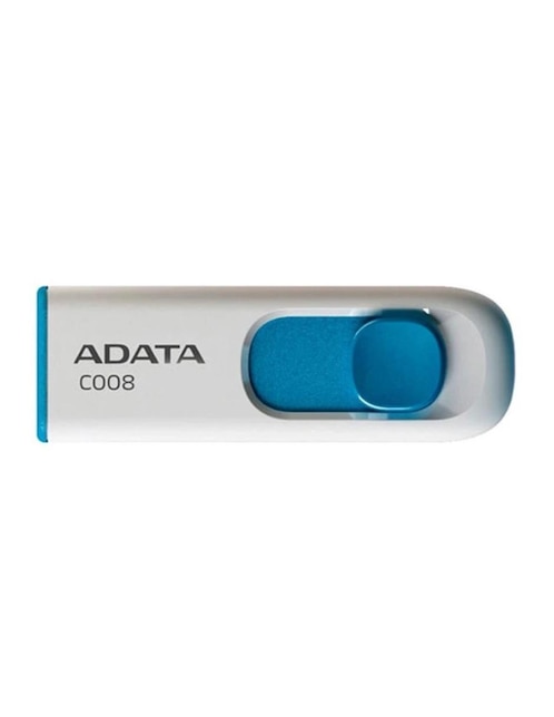 Memoria USB 32GB Adata C008 2.0 Retráctil Flash Drive blanco AC008-32G-RWE 1