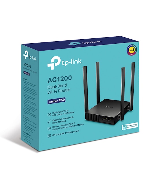 Router Alámbrico e inalámbrico TP-Link Archer C50 3