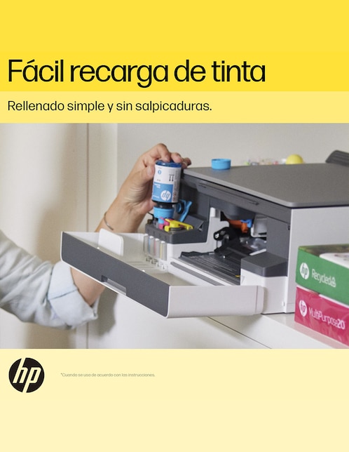 Multifuncional Hp Smart Tank 580 de tinta continua inalámbrica a color 7