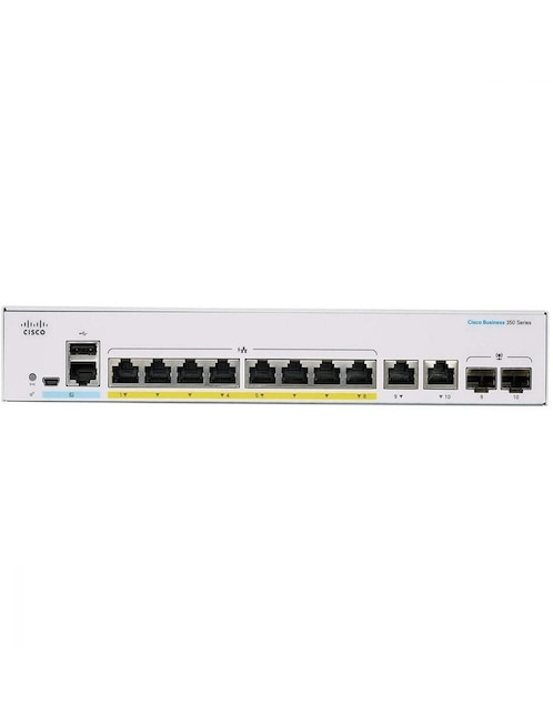Router Alámbrico Cisco CBS350-8FP-E-2G-NA 1