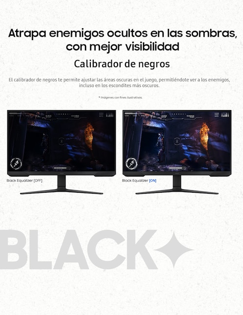 Monitor gamer Samsung standard full HD 24 pulgadas LS24DG300ELXZX 8
