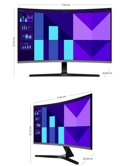 Monitor Samsung standard full HD 32 pulgadas LS32D390GALXZX 10