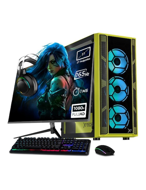 Computadora gamer Xtreme Pc Gaming XTPCR732GB5060MKVN 27 pulgadas Full ...