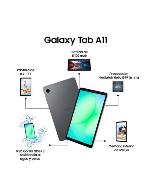 Tablet Samsung Galaxy Tab A11 Wifi 8.7 pulgadas de 8 GB RAM 5
