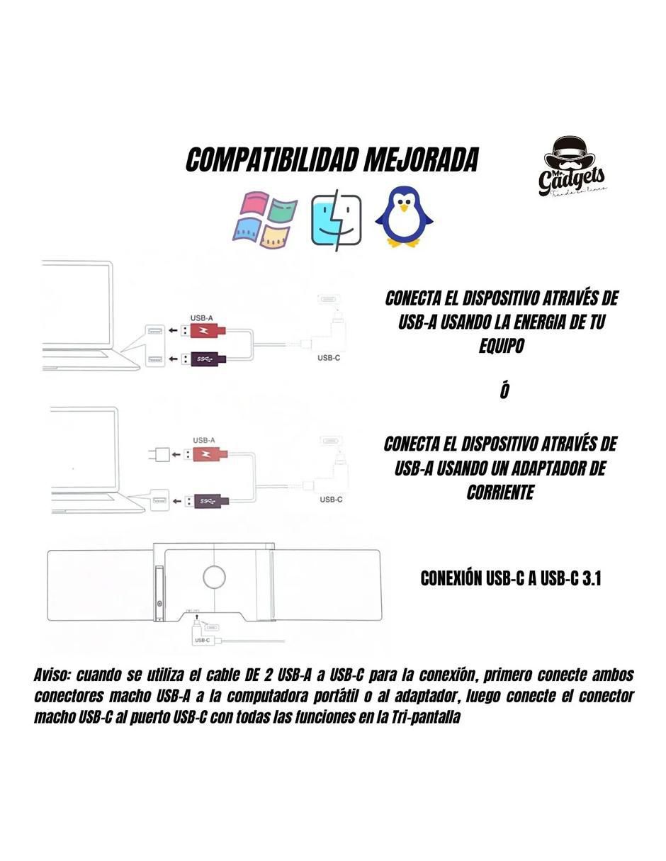 Monitor portátil Mr. Gadgets standard full HD 14 pulgadas s400 | Gran ...